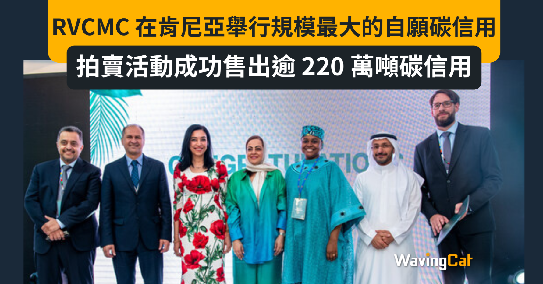 RVCMC 在肯尼亞內羅畢舉行的有史以來規模最大的自願碳信用拍賣活動中成功售出逾 220 萬噸碳信用 - WavingCat 招財貓